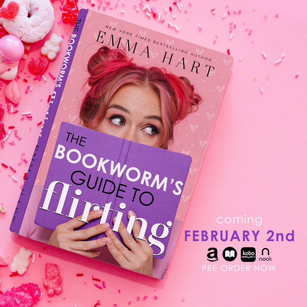 Cover Reveal: The Bookworm’s Guide To Flirting by Emma Hart